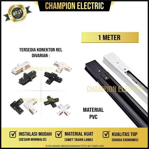 Jual Rel Lampu Sorot Spotlight Track Light Rell 1 Meter 1M - Rel 1 ...