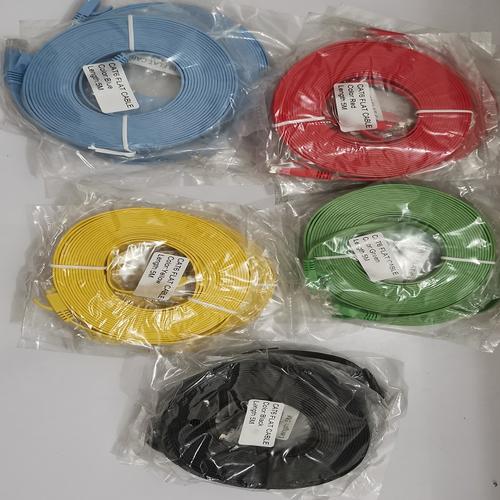 Jual Kabel LAN Cat6 Flat 5 Meter Hijau/Merah/Hitam/Biru/Kuning - Hijau ...
