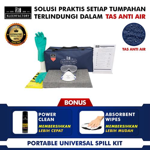 Jual KLEENFACTORY Universal Spill Kit 5 Liter With Bag Universal Spill ...