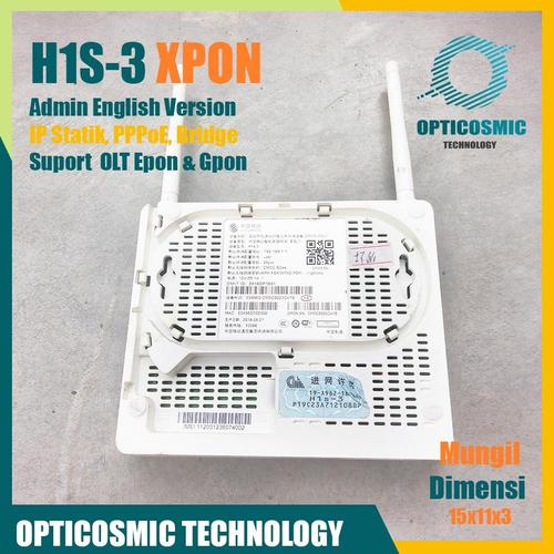 Jual PpT Modem XPON H1s-3 ONT Router WIFI Second Support Bridge PPoE IP ...