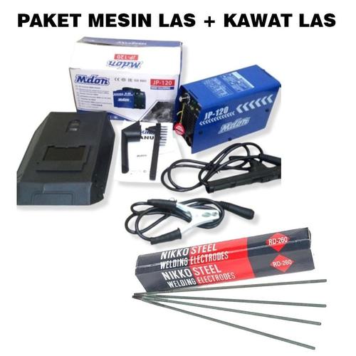 Jual IN STOCK- PAKET Mesin Las Mdon 450 Watt 120 Ampere Trafo Las + 1 ...