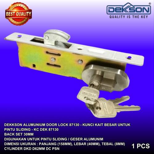 Jual KUNCI PINTU SLIDING GESER ALUMINIUM DOOR LOCK/KAIT BESAR DEKKSON ...