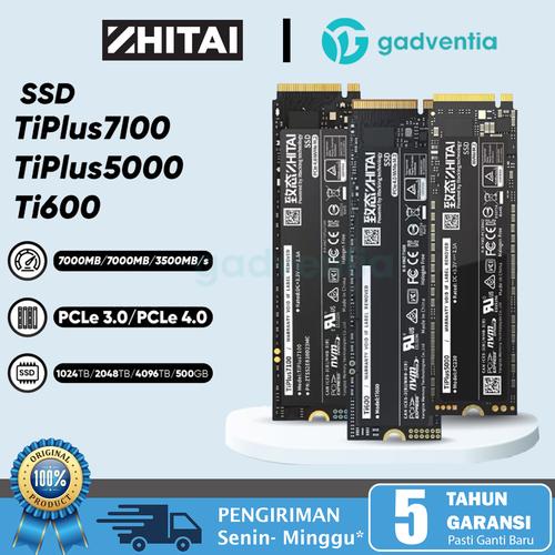 Promo ZHITAI SSD PS5 TiPlus 7100 Ti600 TiPlus 5000 500GB 1TB 2TB 4TB M.2 Laptop Notebook Desktop ...