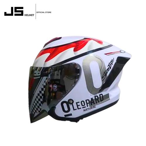 Jual Helm JS ARMOR Motif LEOPARD INDONESIA Half Face Original SNI - LEO ...