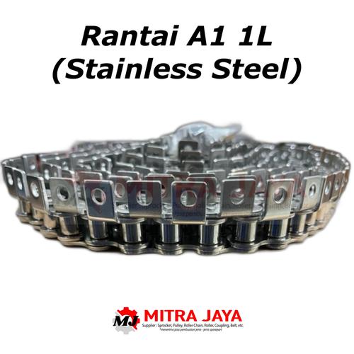 Jual RS 40 A1 1L SS NIKKEN ROLLER CHAIN SINGLE STAINLESS JEPANG RANTAI ...