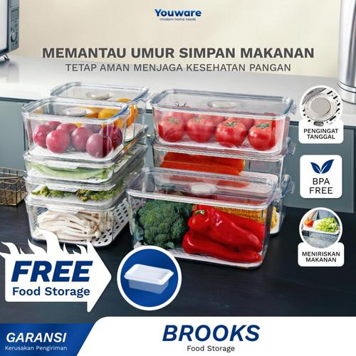 Jual Brooks Storage kulkas dengan aplikator penanggalan / Wadah Sayur ...