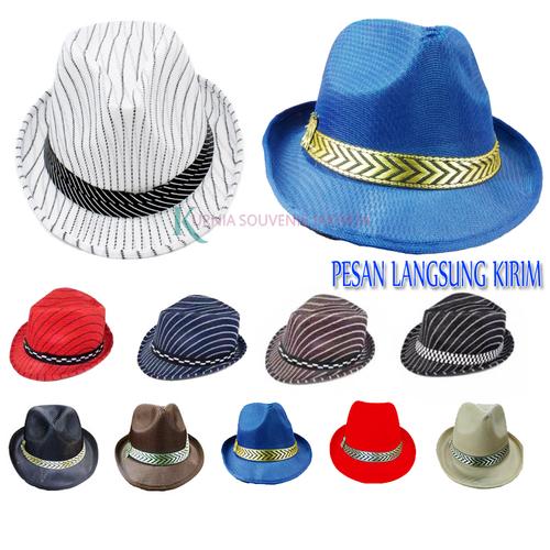 Jual topi fedora dewasa-topi fedora nilon-topi fedora koboi dewasa-topi ...