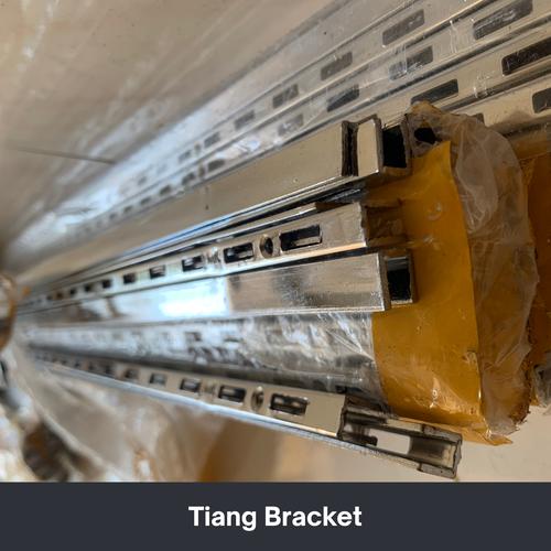 Jual Tiang Bracket Penyangga Rak Display Kaca Kayu - 1 Meter - Kota ...