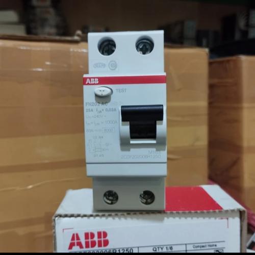 Jual ELCB RCCB ABB 2p 25A 30mA FH202 AC ABB 2CSF202006R1250 ABB - Jakarta Pusat - DUNIA LISTRIK ...