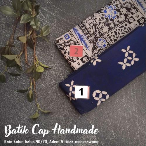 Jual Kain Batik Cap Handmade Motif Garutan Warna Biru Navy - 1 - Kota ...