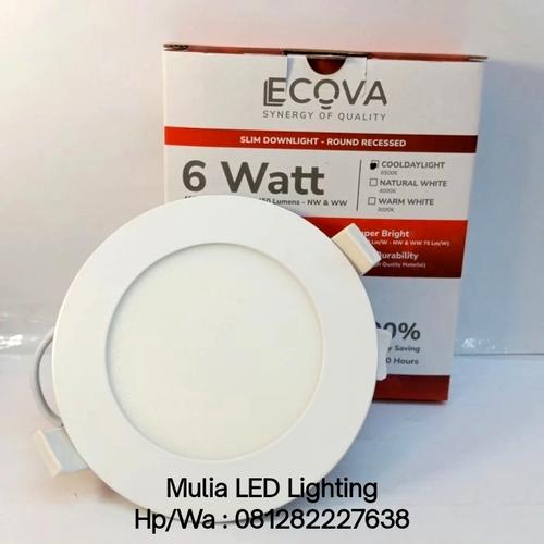 Jual Ecova Downlight/DL Panel light Inbow Bulat 6 Watt - 4000K ...