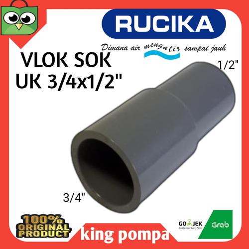Jual VLOK SOK RUCIKA UKURAN 3/4X1/2 inch atau Vlok Sok Rucika3/4X1/2 ...