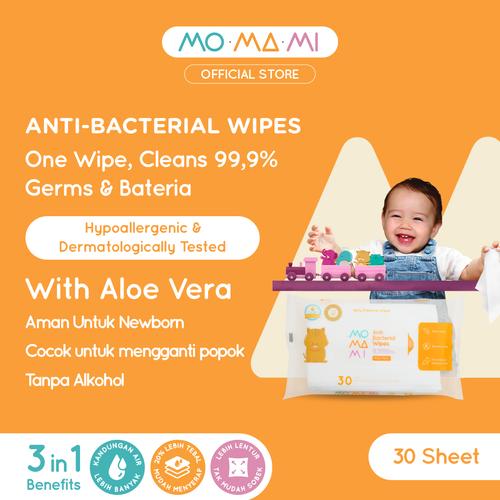 Jual Momami Antibacterial Wipes 60" - Kab. Bogor - momami_id | Tokopedia