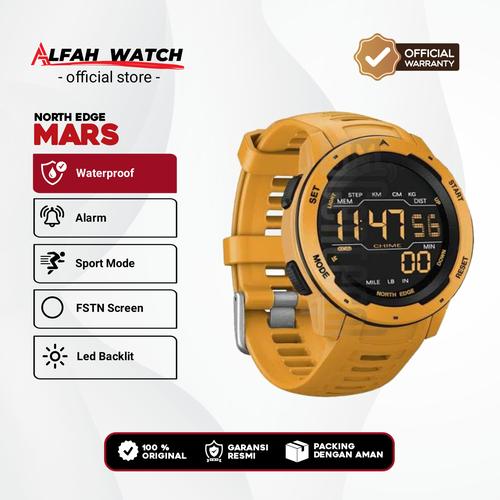 Jual NORTH EDGE MARS Original Sport Watch WATERPROOF 50M Outdoor ...