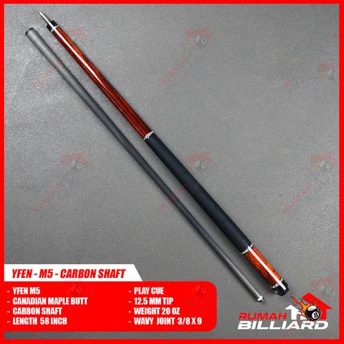 Jual Stick Billiard - Billiard Cue - YFEN M5 - Carbon Shaft - Exclusive ...
