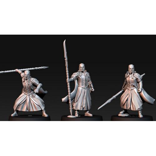 Jual Miniature Figure LOTR Elves Elven Warrior 1/64 HO diorama for ...