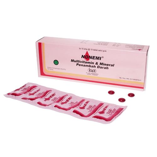 Jual NONEMI MULTIVITAMIN MINERAL - ATASI ANEMIA KEKURANGAN ZAT BESI @10 ...