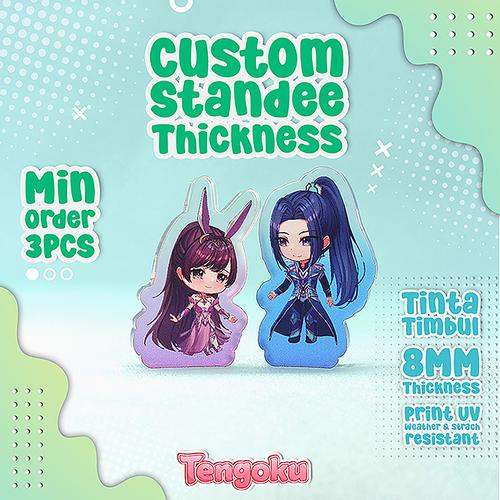 Jual Custom Thickness Standee FIgure Akrilik - Hijau, 5cm - Kota ...