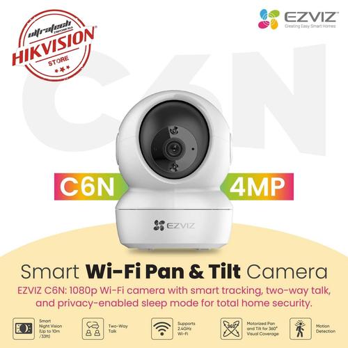 Jual EZVIZ C6N 2K PT Wifi SmartCamera 4MP H.265 - C6N 4MP + 256GB - Jakarta Barat - Super Murah ...