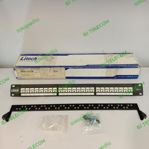 Jual patch panel 24 port cat 6 litech / litech patch panel 24 port loaded - Kab. Bogor - abela ...