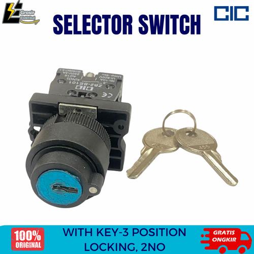 Jual SELECTOR SWITCH WITH KEY-3 POSITION LOCKING, 2NO - Jakarta Pusat ...