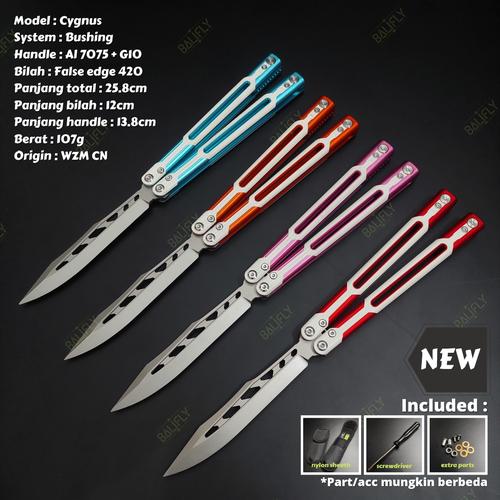 Promo Balisong Butterfly Knife Cygnus 7075 - Pink - Kab. Banyumas ...