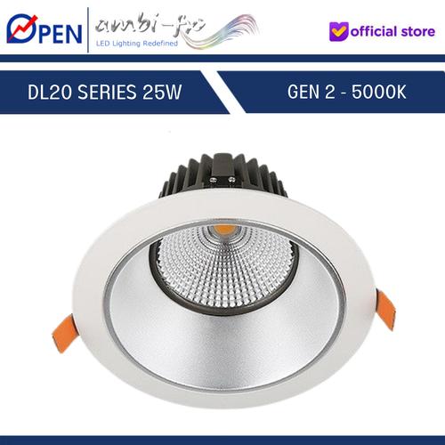 Jual DL20 Series 25W LED Downlight GEN 2 - 5000K Pure White / Triac ...