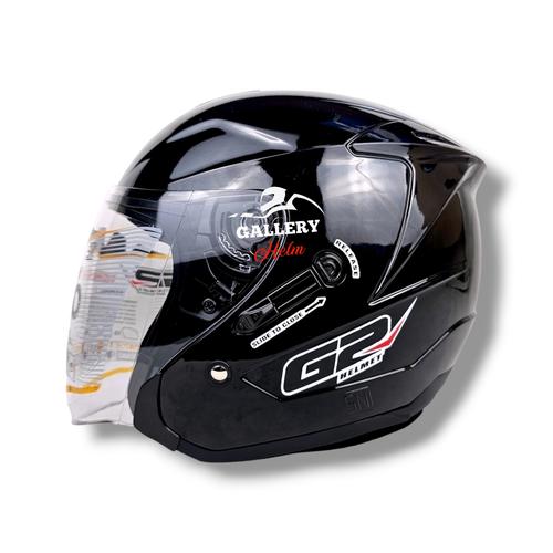 Jual HELM G2 OPTIMAX SOLID HITAM GLOSSY | MODEL INK DYNAMIC - XL - Kota ...