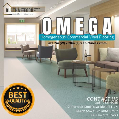 Jual KARPET LANTAI VINYL ROLL OMEGA TEBAL 2MM COVER AREA 40M2 ANTI ...