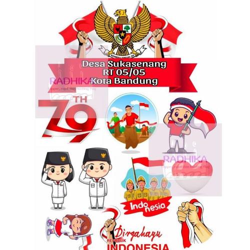 Jual Topper kue tumpeng dirgahayu kemerdekaan 17 Agustus custom ucapan ...