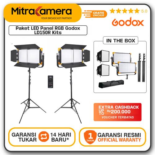 Promo Paket LED Panel RGB Godox LD150R Kits Cicil 0% 3x - Jakarta ...