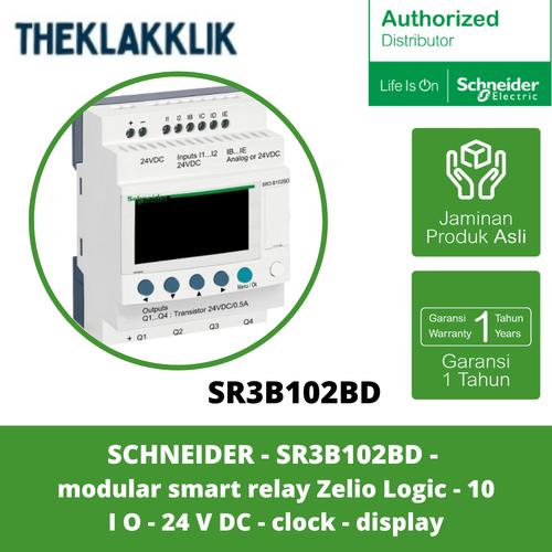 Jual SCHNEIDER - SR3B102BD - modular smart relay Zelio Logic - 10 I O ...