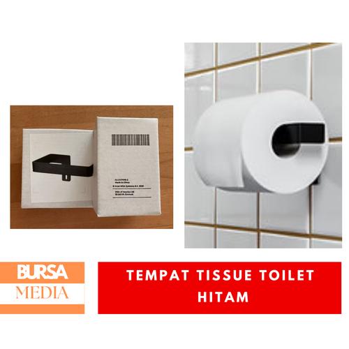 Jual Tempat Tissue Gulung Kamar Mandi Steel Toilet Roll Holder Black ...