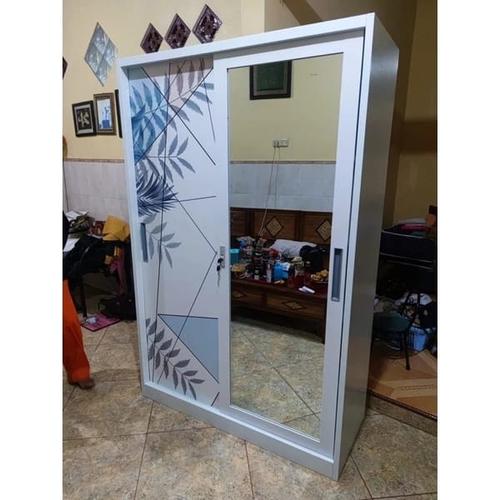 Jual LEMARI PAKAIAN 2 PINTU LEMARI BAJU LEMARI PAKAIAN SLIDING METAL LB-318, LG-319 LEMARI BESI ...