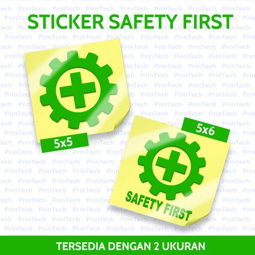 Jual Sticker Cutting Logo K3 Safety First - 5 x 6 cm - Jakarta Pusat ...