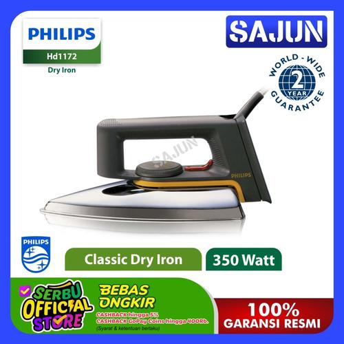 Jual Setrika Philips HD1172 ,ceramic coating , 2 X durable philip HD ...