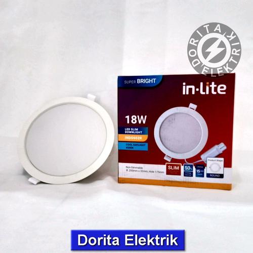 Jual In-Lite inlite Slim Downlight Bulat INDS602R 5,5w 7,5w 12w 16w 18w ...