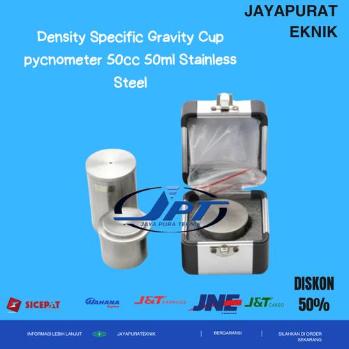 Jual Density Specific Gravity Cup pycnometer 50cc 50ml Stainless Steel ...