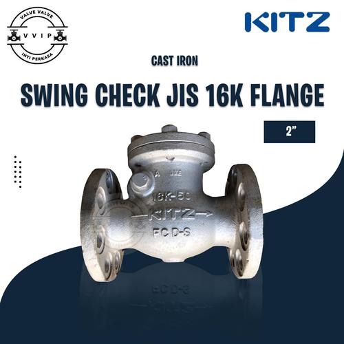 Jual SWING CHECK VALVE / KLEP TABOK KITZ JIS 16K FLANGE FLG CAST IRON ...