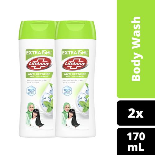 Promo Lifebuoy Anti Ketombe Menthol Dingin 170ml Twinpack - Kota ...