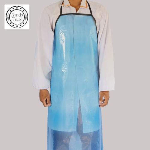 Jual Apron Celemek Plastik anti air panjang - Putih P.Hitam, L - Kab ...
