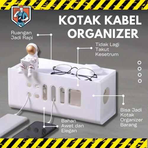 Promo Kotak Organizer Kabel Rak Box Kabel Charger Tempat Penutup Stop ...