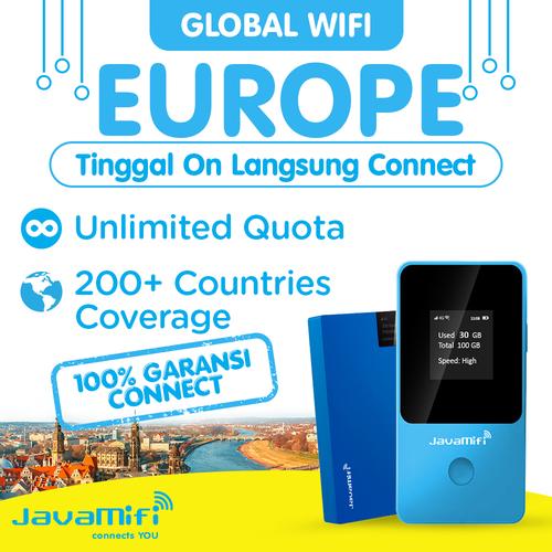 Jual JavaMifi 4G Global Wifi Europe Unlimited | Sewa Travel Wifi Eropa ...