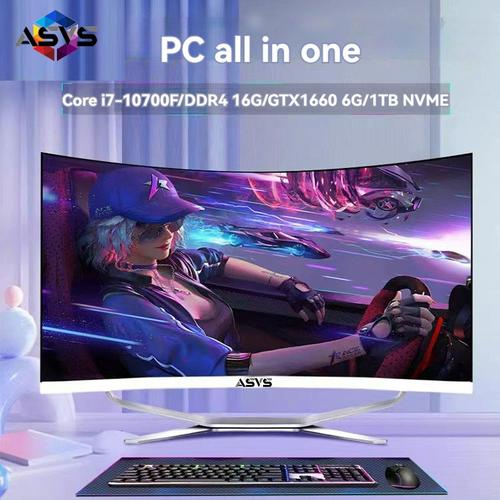 Jual Komputer PC All-in-One Baru Layar Lengkung Gaming 24 Inci Core i3/i5/i7 RAM 16GB SSD 1TB ...