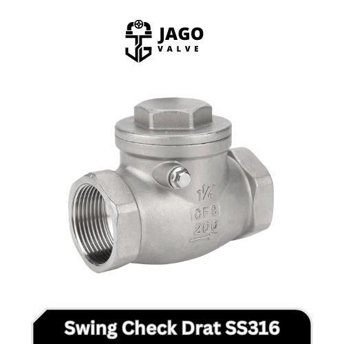 Jual 4" (inch) Swing Check Valve Stainless Steel Drat - Jakarta Barat ...