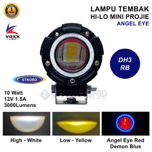 Promo Lampu Led Tembak Mini Projie 10 Watt 12 Volt Hi-Lo Strobo Angel ...