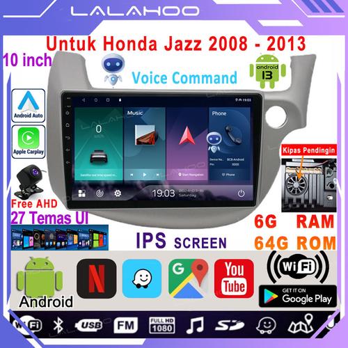 Jual 【Ada Kipas Pendingin】10 Inch 6G+64G Android 13 Head Unit Untuk Honda Jazz 2008 - 2013 ...