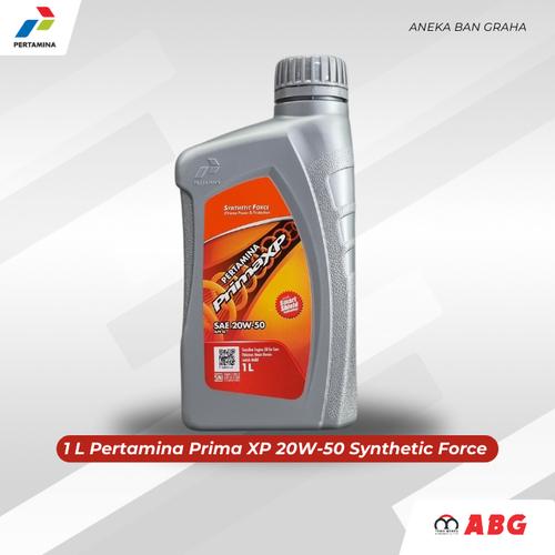 Promo Pertamina Prima XP 20W-50 Synthetic Force 1 Liter - Kota Surabaya ...