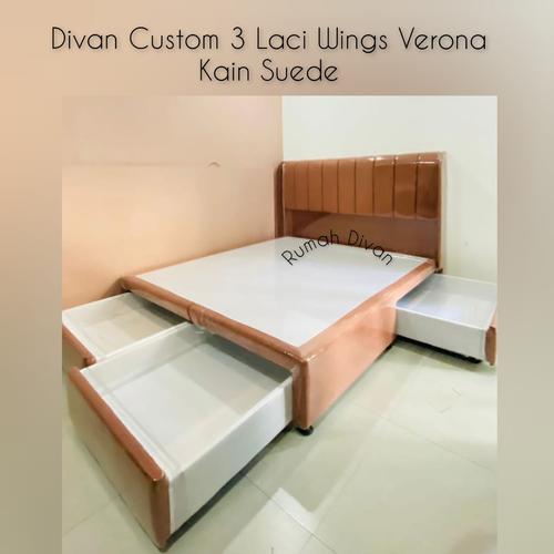 Jual Divan Dipan 3 Laci Custom Wings Verona (2 laci depan+1 laci ...