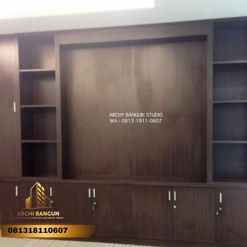 Jual TERMURAH-Pembuatan Lemari Backdrop Pimpinan / Direksi Custom ...